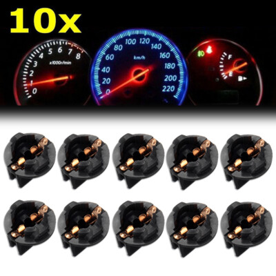 10 x T10 168 192 Bulbs Holder Wedge Dashboard Dash Light Base Twist ...