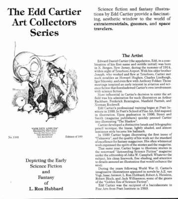 Vintage 1982 pamphlet for THE EDD CARTIER ART COLLECTORS SERIES. | eBay