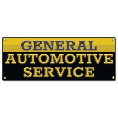 General Automotive Service Banner Concession Stand Food Truck Single ...