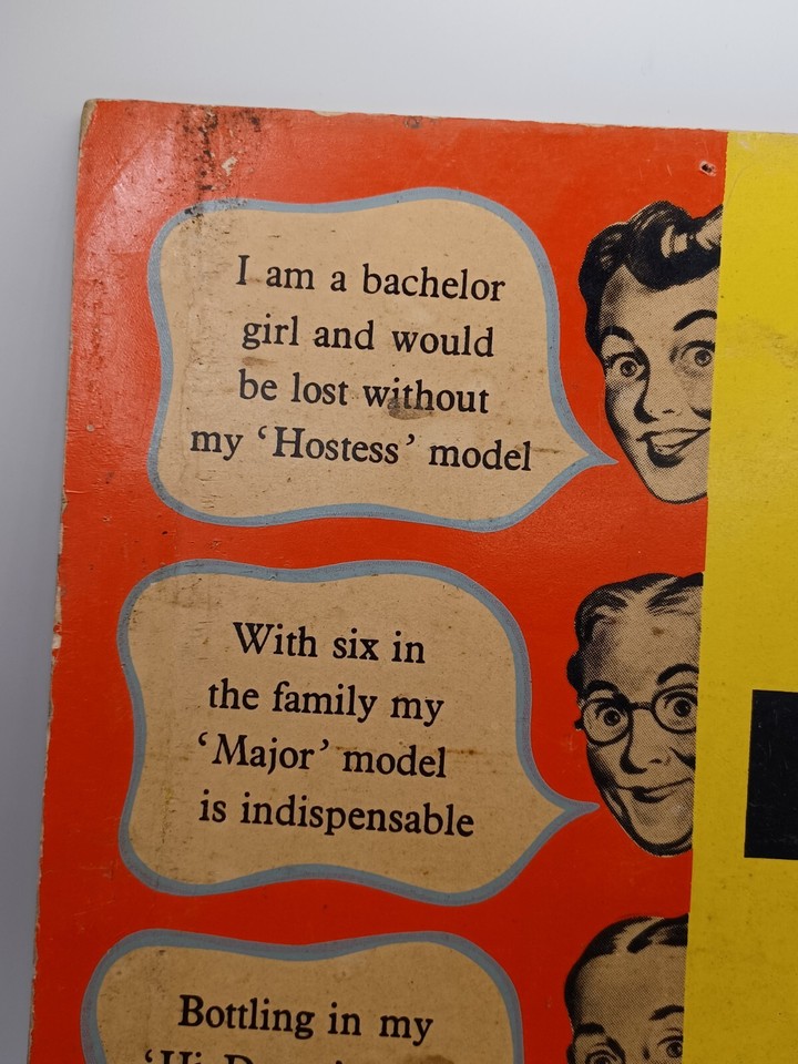 Vintage PRESTIGE Pressure Cooker Cardboard Advertising Shop Counter ...