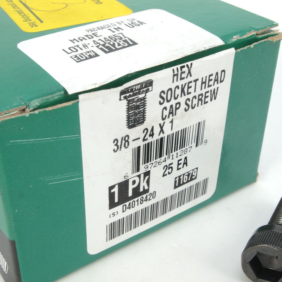 = Camcar Hex Socket Head Cap Screw 3/8 - 24 x 1 25 Pieces | eBay
