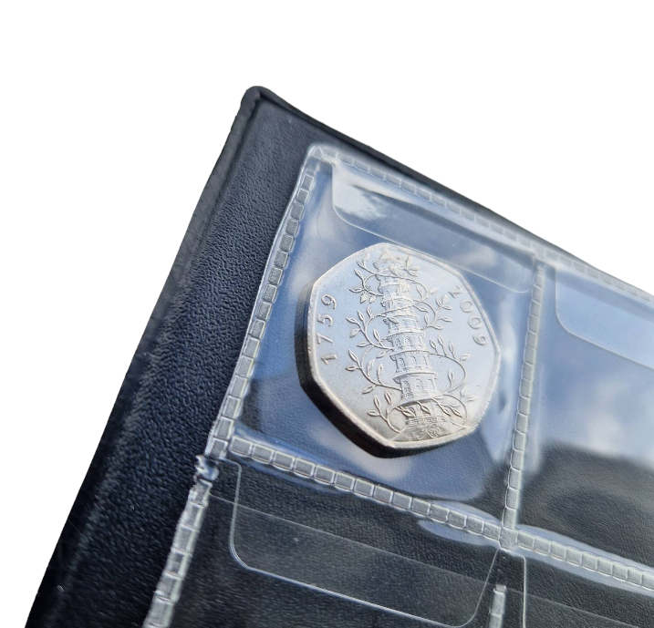 COIN ALBUM for 60 coins perfect for 50p £1 £2 COINS FOLDER BOOK ...