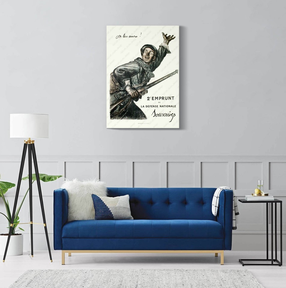 WW1 French Propaganda Poster - WWI France, Vintage War Poster, Military ...