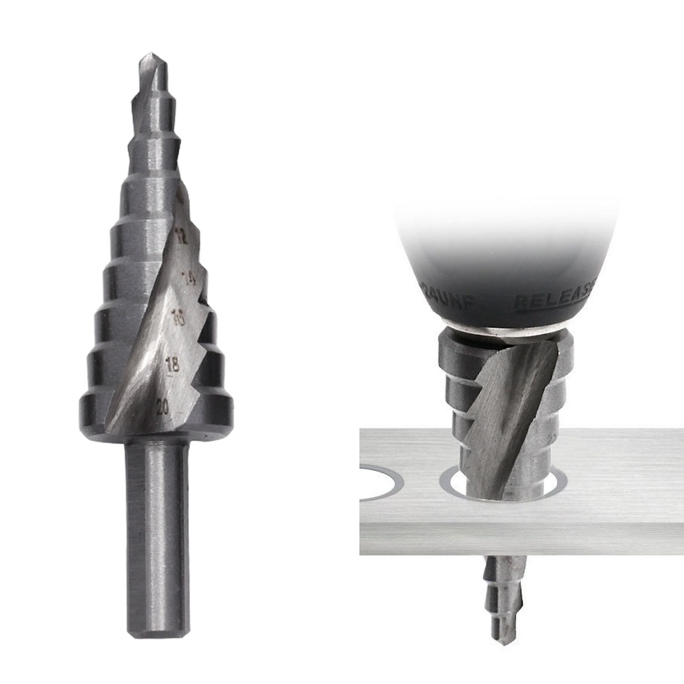 1pc Cone Drill Bit 4 to 20mm 9 Step HSS Pagoda Bit for Precision ...