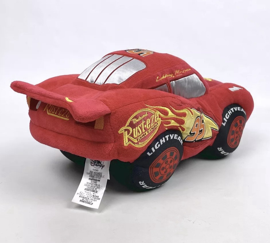 Disney Store Pixar Cars-Lightning Mcqueen Car Stuffed Pillow 13" Plush ...
