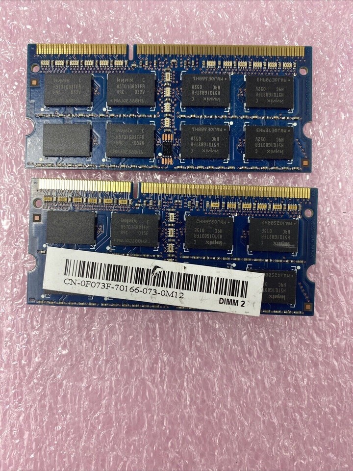 Hynix 4GB (2x2GB) 2Rx8 PC3-10600S Laptop Memory RAM HMT125S6TFR8C-H9 ...