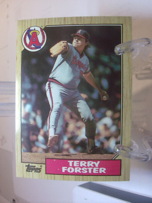 1987 Topps Collector's Tiffany #652 - Terry Forster - California Angels ...