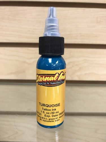Eternal Tattoo Ink "Turquoise" 1 Oz Bottle 100% Authentic Free Shipping ...