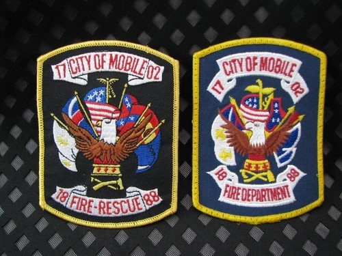 Alabama CITY of MOBILE FIRE-RESCUE Patch - 2pc Lot Variation | eBay