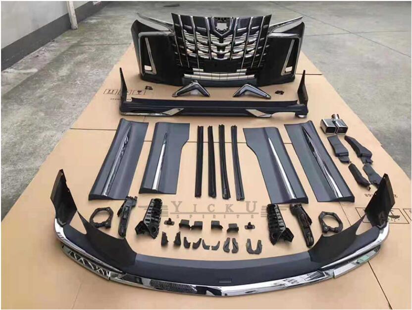 PP Front Bumper Diffuser Side Door Primer Body Kit For Toyota Alphard ...