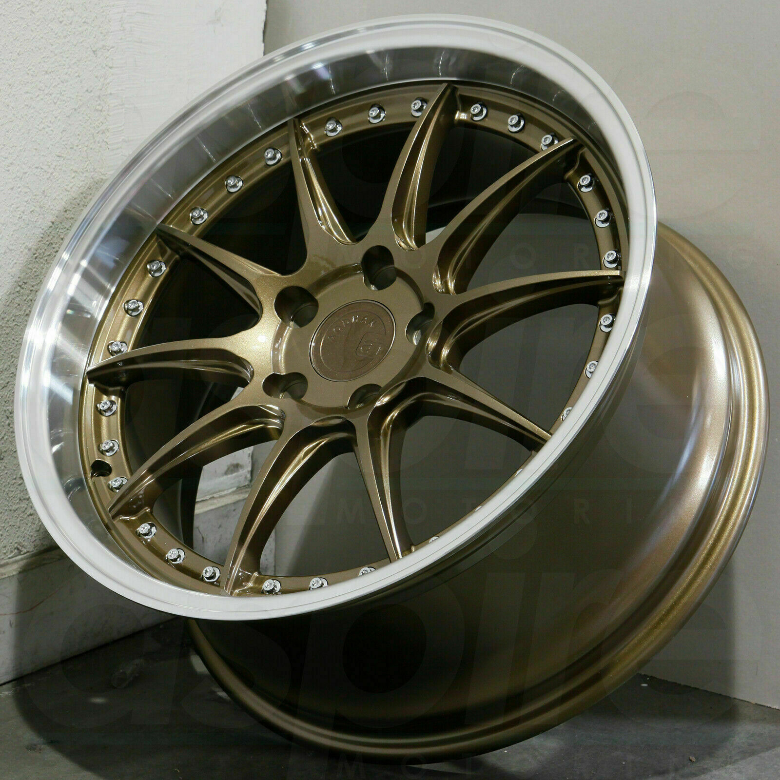 18x9.5 / 18x10.5 5x114.3 +22 Bronze Wheels Aodhan DS07 Rims 18" (Set 4 ...