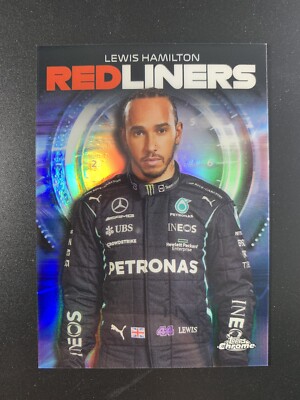2021 Topps Chrome Formula 1 F1 RedLiners Insert Card RL-1 Lewis ...