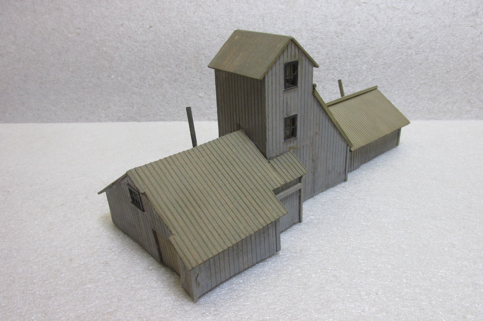 HO SCALE SCRATCH BUILT WOODEN MINING OPERATION BUILDING & OFFICES | eBay
