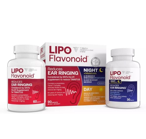 Lipo Flavonoid Day & Night Combo Kit, Tinnitus Relief for Ringing Ears ...