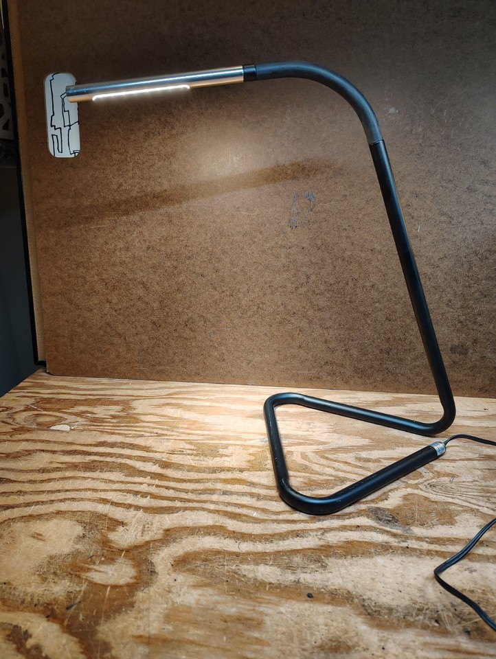 Pair (2) IKEA Harte Black /Silver LED Modern Table/ Desk Lamps | eBay