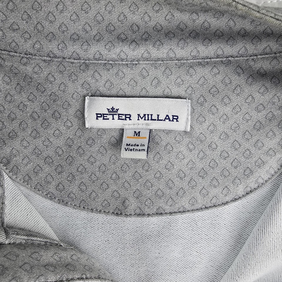 Peter Millar Perth Mélange Performance Quarter-Zip pull over Shirt size ...