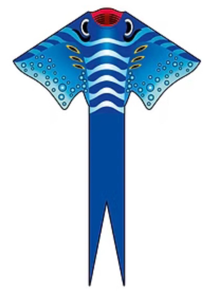 "2-D Manta Ray Kite" 5ft Wing Span by X-Kites w/ string winder New In ...