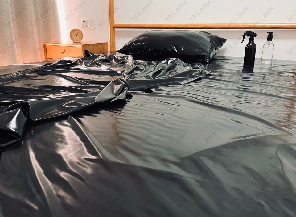 190-4-L Latex Gummi Rubber Bed Sheet coverlet DIY 79*87 in customized 0 ...