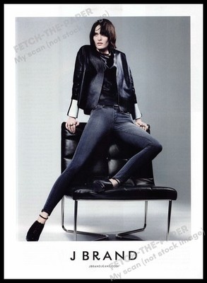J Brand 2010s Magazine Print Advertisement 2013 Long Legs Couch Fashion ...