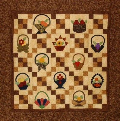 Paper Pieces EPP Quilting Pattern Basket Quilt Wall Hanging | eBay UK