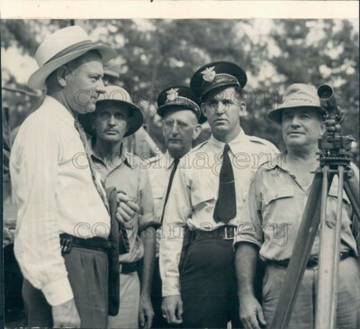 1946 Press Photo Fairfield Alabama Police Officers Chief E L Allman ...