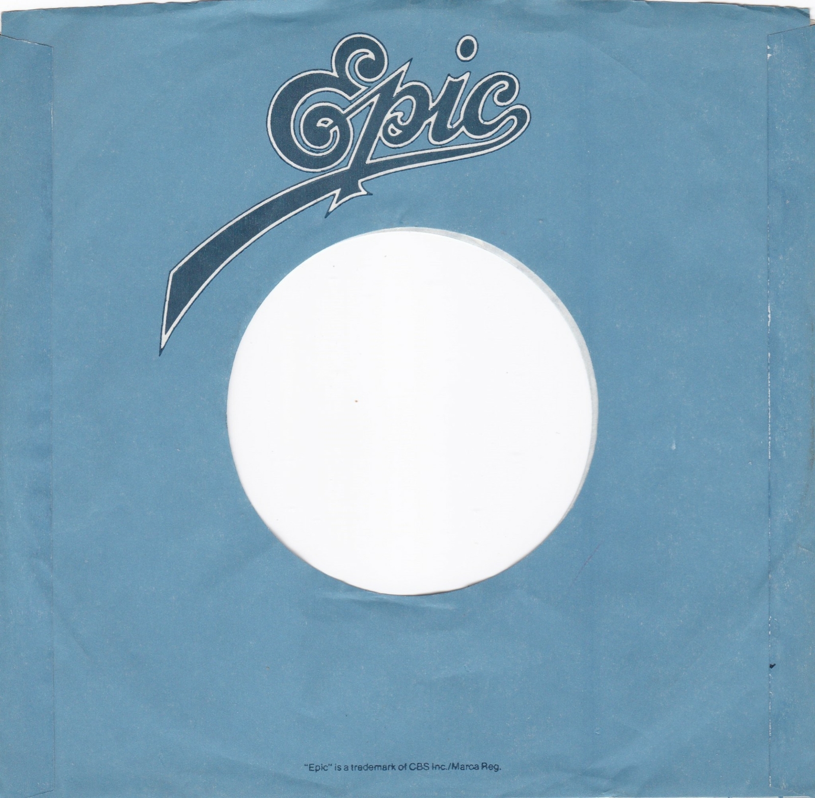Lot of 2 EPIC RECORDS LABEL BLUE TEXT BACK 7" 45 RPM Original Record Co ...