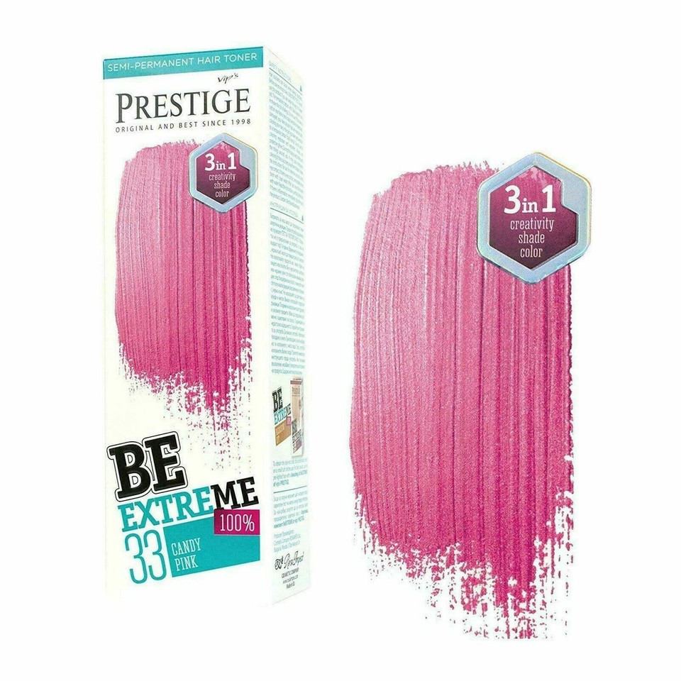 Semi Permanent Hair Toner Be Extreme Color Dye Tint Natural Pink Red ...