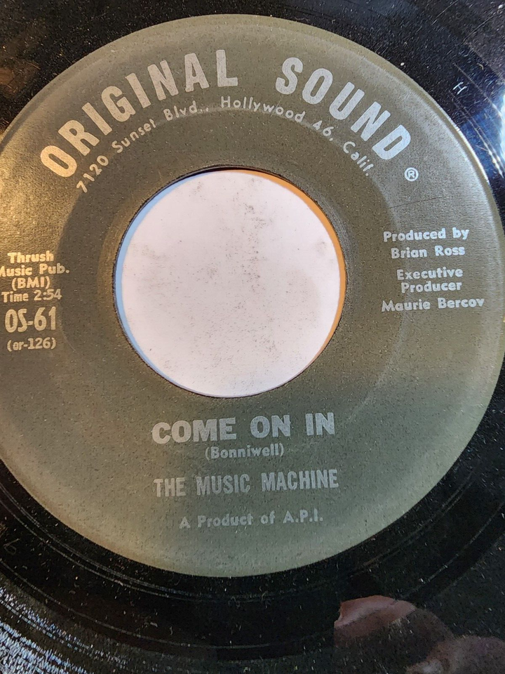 Music Machine - Talk Talk / Come On In - 1966 Original Sound 45rpm ...