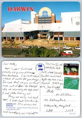 Continental Darwin Australia Arts Centre Postcard | eBay