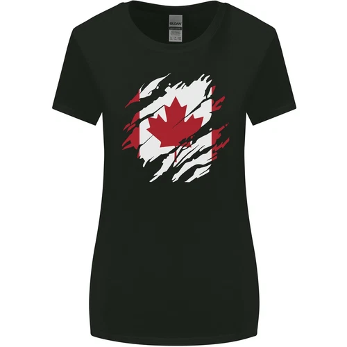 Ripped Canada Canadian Flag Day Football Women Wide Cut Jersey- | eBay
