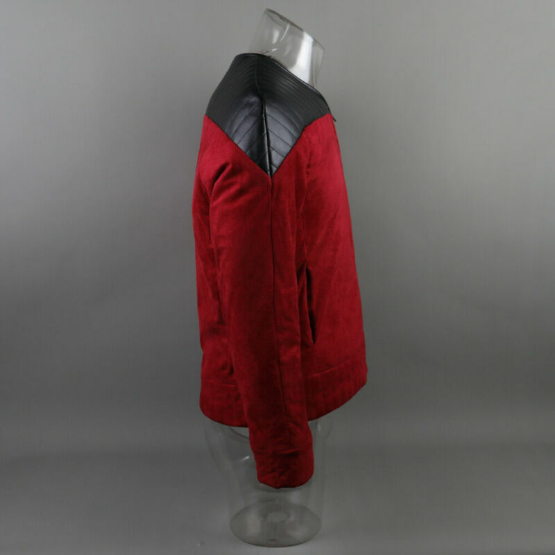 The Next Generation Captain Picard Red Duty Uniform Jacket TNG Coat ...