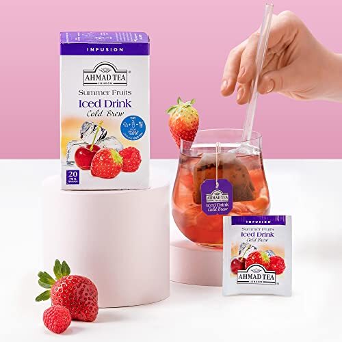 Ahmad Tea Herbal Tea Cold Brew Summer Fruits Teabags Iced Tea 20 ct ...