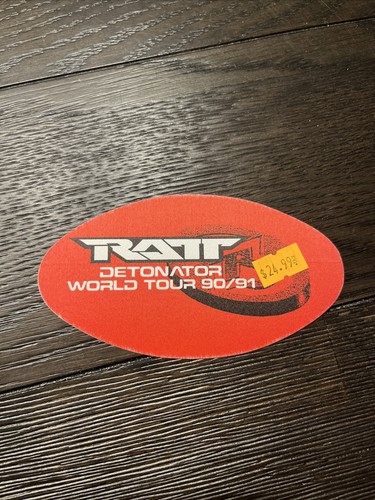 RATT Detonator World Tour 90/91 Round Red Pass | eBay
