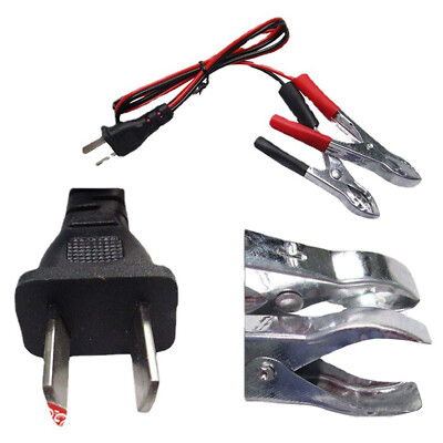 1 * Generator Charging Cable Engine-Battery DC 12V-Clip With Plug 60CM ...