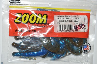 zoom super speed craw 4" 8 per pack flip pitch jig trailer okeechobee ...