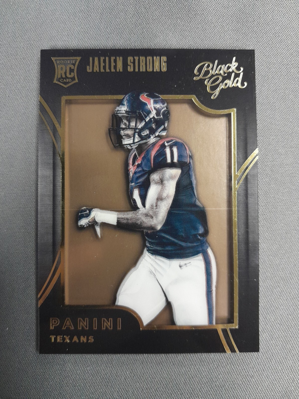 A236 2015 Panini Black Gold Gold Foil #74 Jaelen Strong /49 Houston ...
