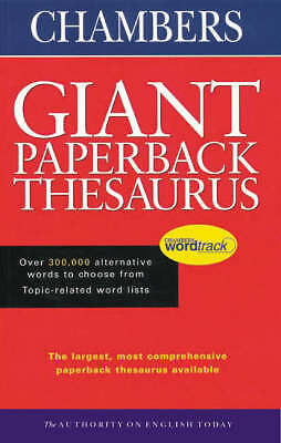 Chambers Giant Paperback Thesaurus Value Guaranteed from eBay’s biggest ...