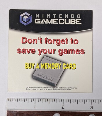 Vintage 2000's Nintendo GameCube 3" System Store Display Advertisement ...