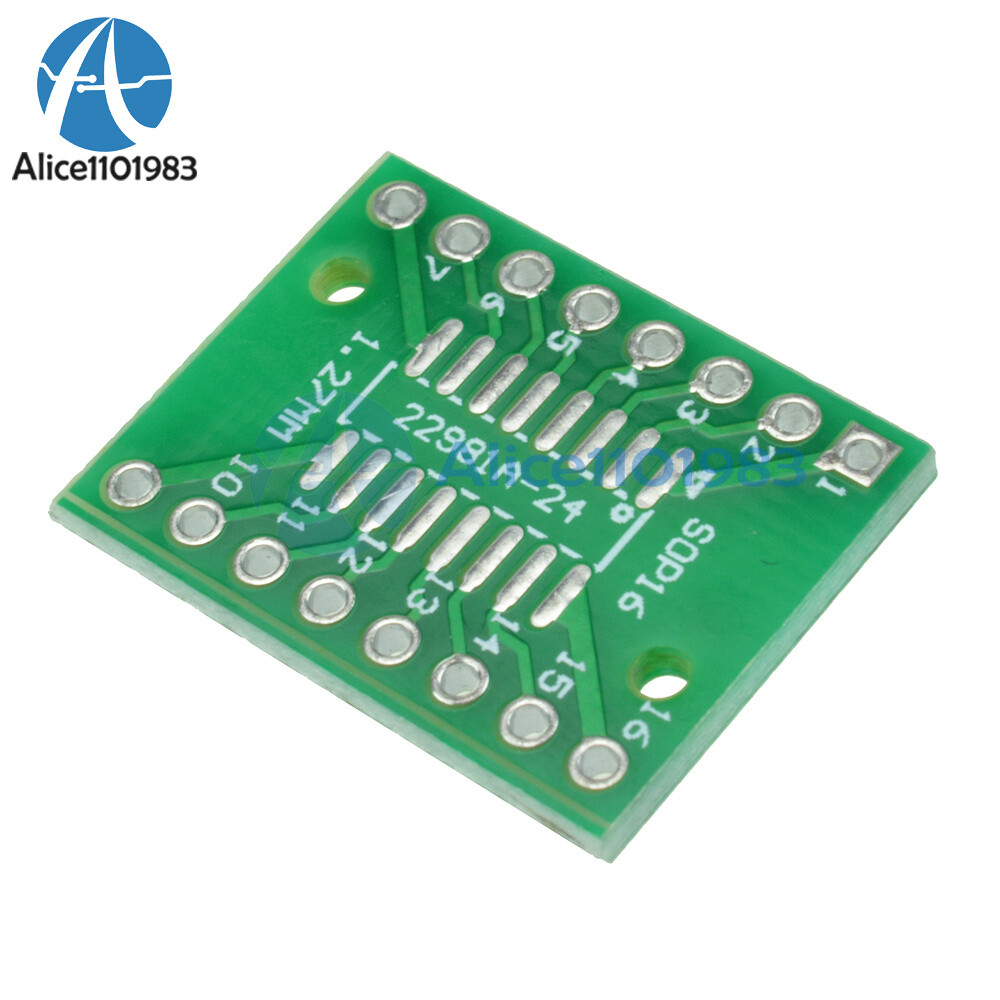 50PCS SOP16 SSOP16 TSSOP16 To DIP16 0.65/1.27mm IC Adapter PCB Board ...