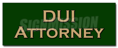 DUI ATTORNEY DECAL sticker criminal defense drunk driving consultation ...