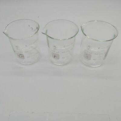 Bomex 150ml Beaker Brosilicate Glass Lot Of 3 | eBay