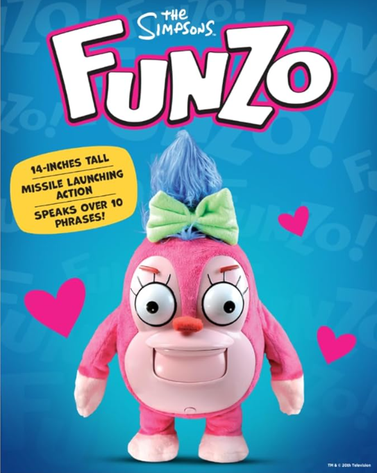 Simpsons Talking Funzo Doll Plush by Jakks Pacific BRAND NEW & SEALED ...