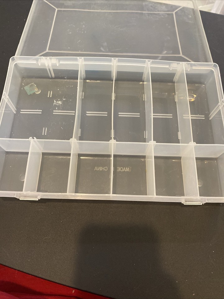 Plastic Storage Container 11 Slot 11”x8x1.75” | eBay