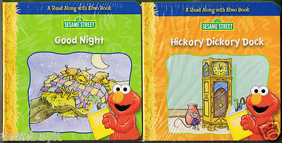 Sesame Street & Elmo's GOOD NIGHT & HICKORY DICKORY DOCK 2 Book Read ...