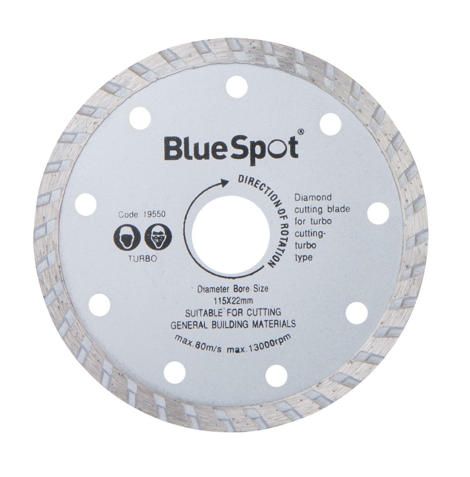 2 x 115mm Turbo Diamond Angle Grinder Grinding Stone Concrete Cutting ...