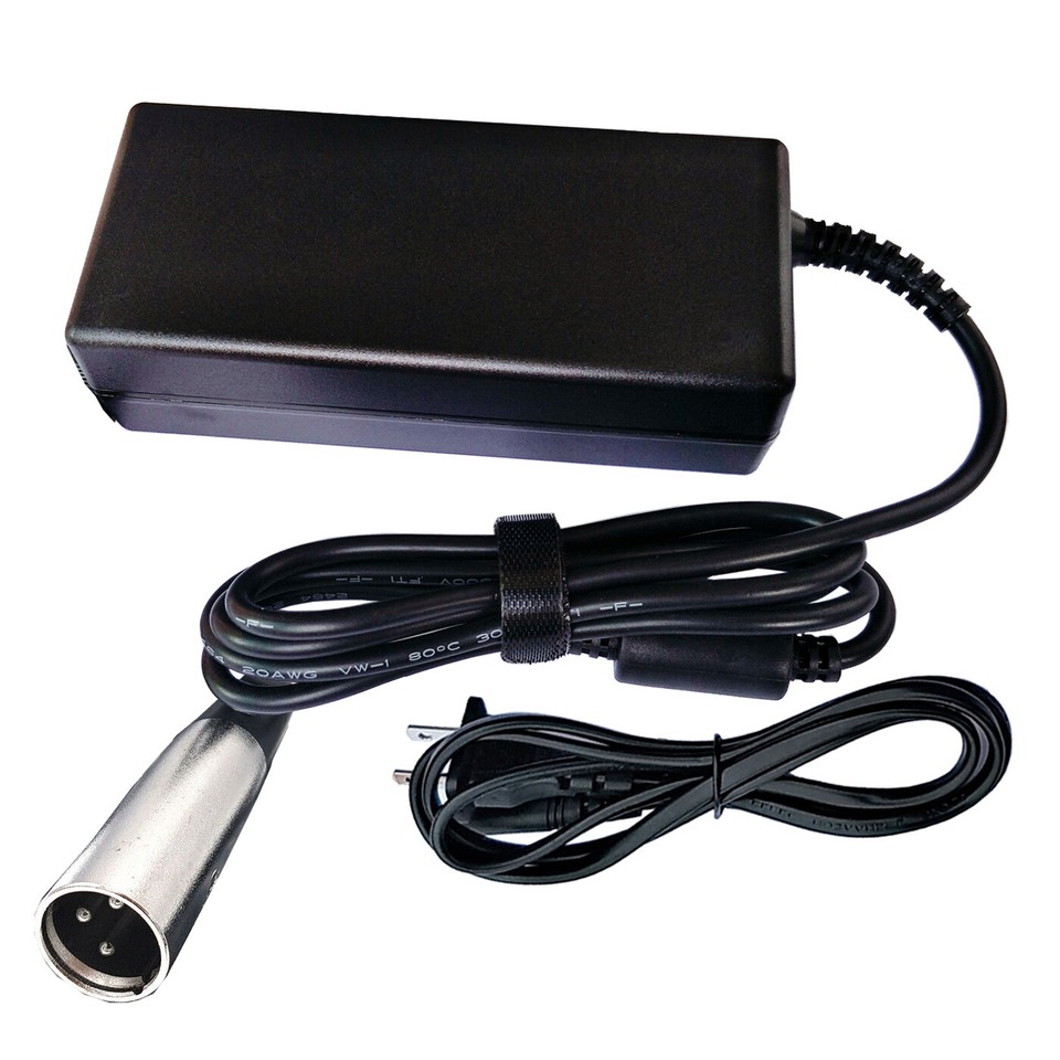 Merits 24V AC Adapter For Power Wheelchair | 3 Stage XLR Scooter ...