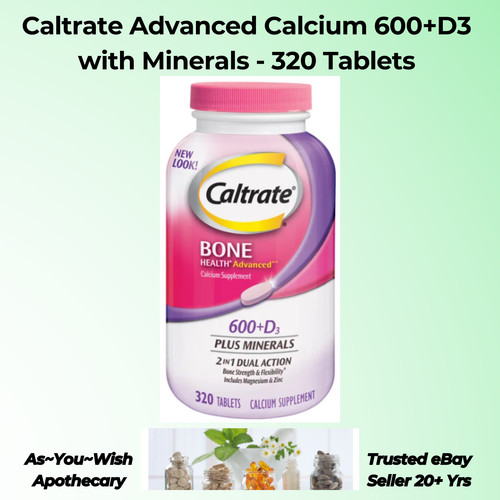 300 ct Caltrate Calcium 600+D3 Plus Minerals Exp 01/27 Bone Health ...
