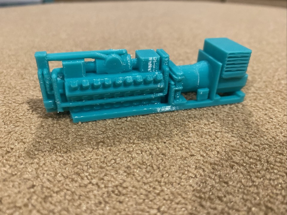 HO Scale 1/87 Diesel Generator Loads For Flat Car Freight | eBay