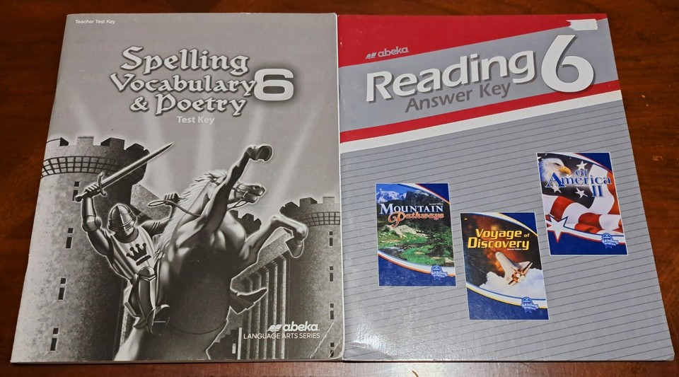 Lot of Abeka 6th grade curriculum Teacher Student History Health ...