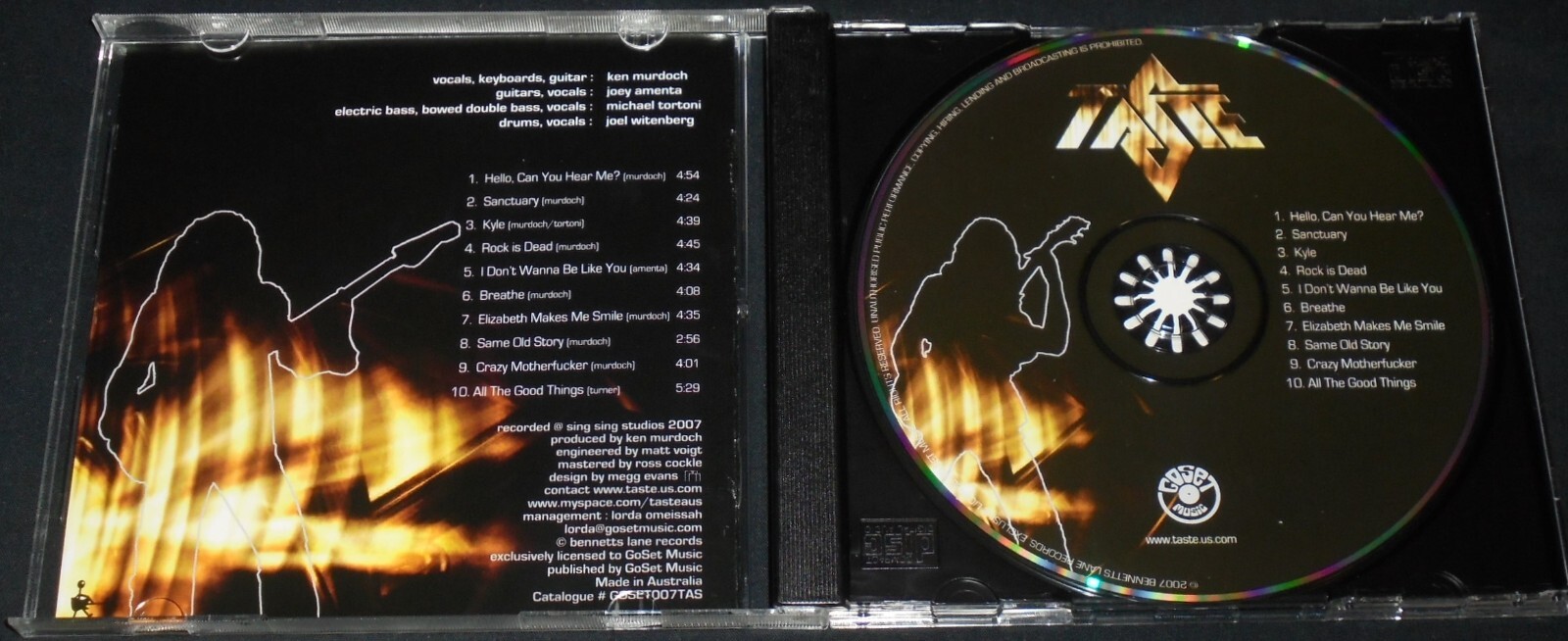 TASTE - ROCK DEAD -10 TRACK CD- GOSET007TAS | eBay